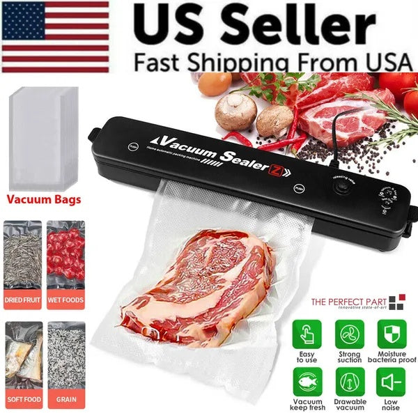Vacuum Sealer Machine Food Preservation Storage Saver Automatic With S ...